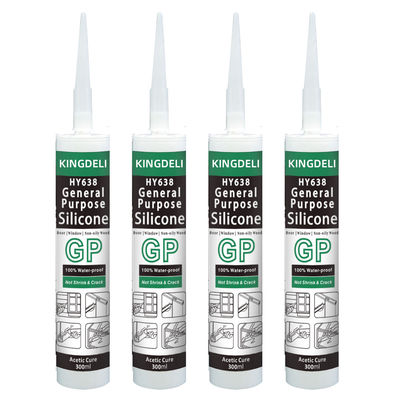 Non Toxic Weather Resistance Clear Acetic Silicone Sealant Tube