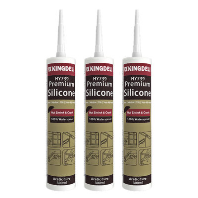 280g Silicone Sealant Adhesive Seal Bond Gp Clear For Construction
